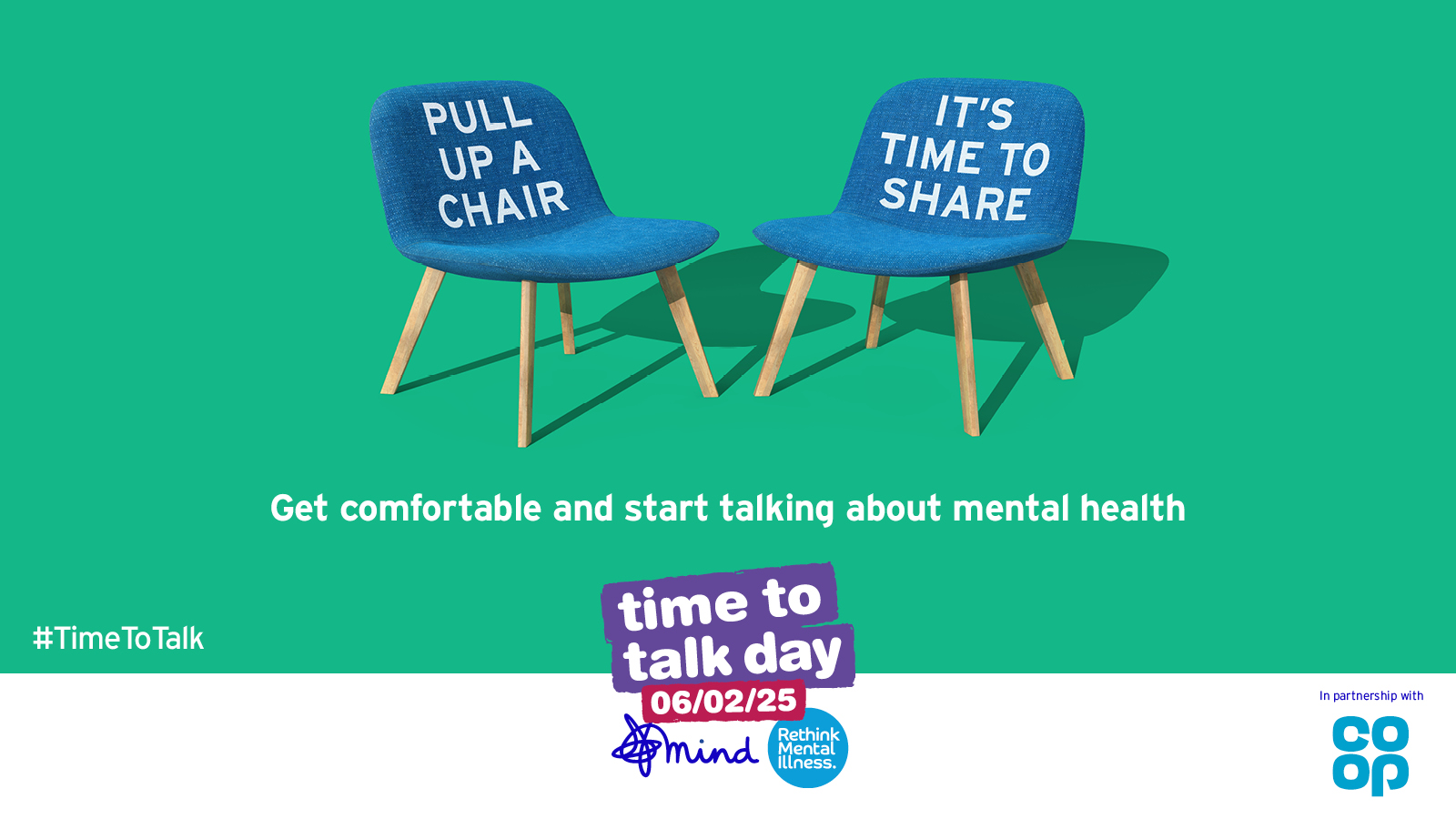 Get comfortable talking about mental health on Time to Talk Day 2025 ...